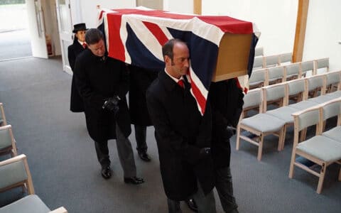 Carrying the Coffin - Bennetts Funeral directors guide.